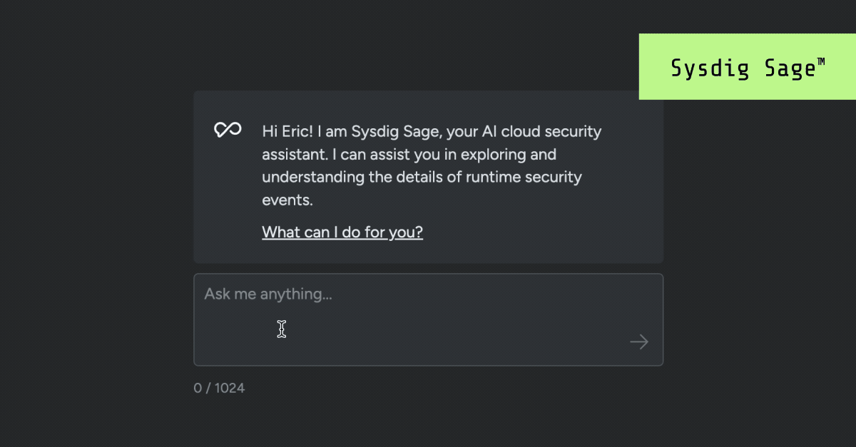 Sysdig Sage | ブログ | Sysdig | 株式会社SCSK